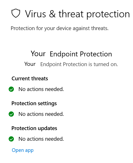 Windows Security Center integration - Endpoint Cybersecurity GmbH
